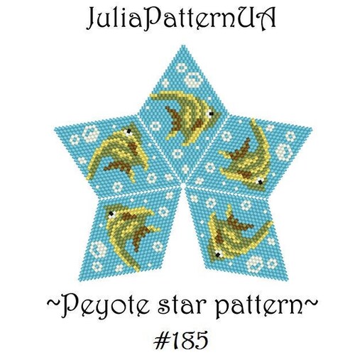 Paw Print 3D Peyote Star Pattern Beaded Star Pattern DIY - Etsy