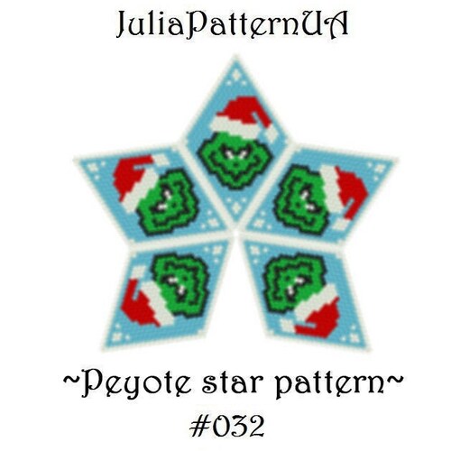 Bead Turtle Pattern Peyote Star Pattern 3D Beaded Star Pattern - Etsy