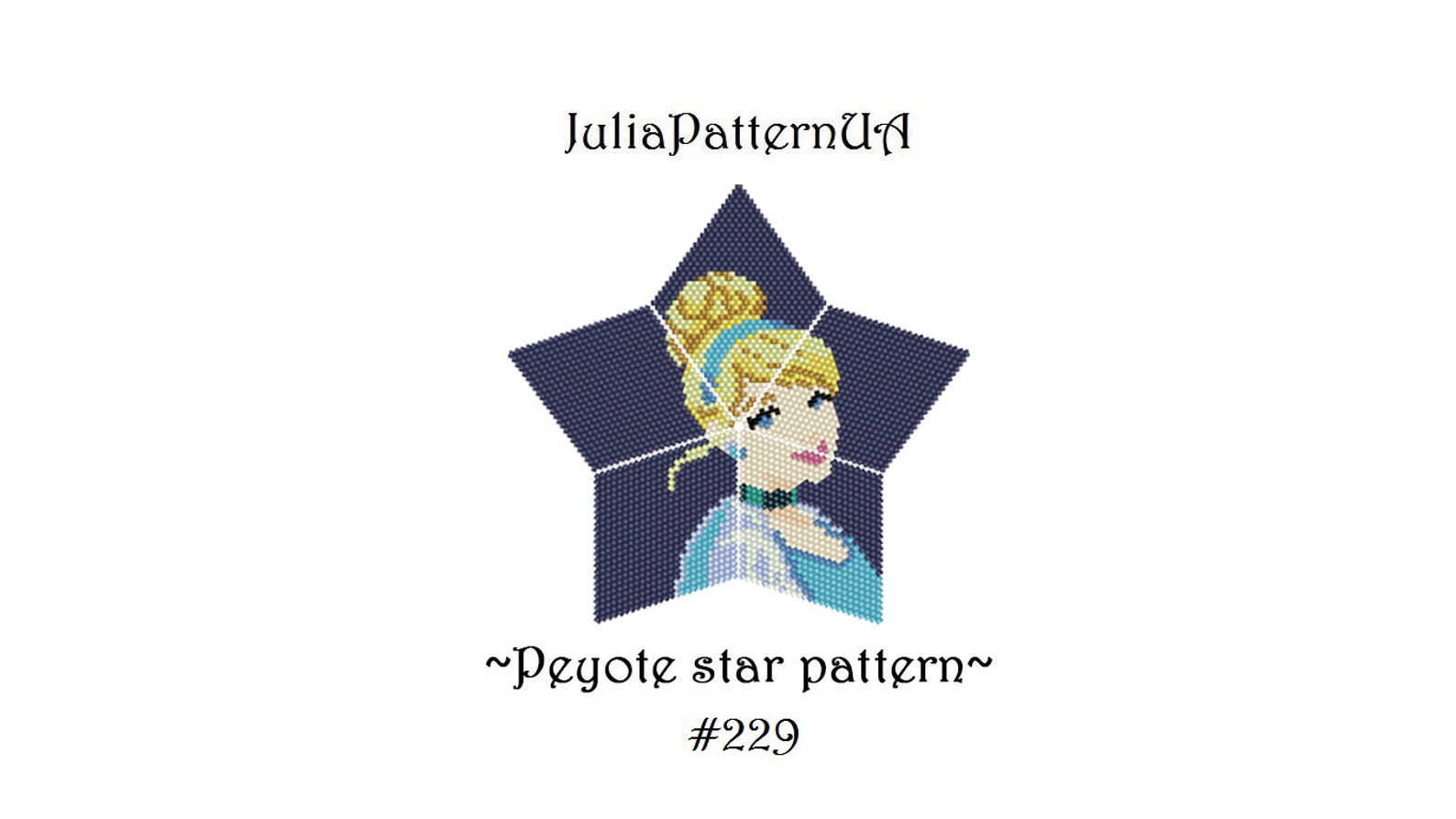 Princess Peyote Star Pattern PDF Cartoon Characters 3D Beaded - Etsy