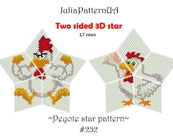 Princess and Castle With Fireworks Two Sided Peyote Star Pattern PDF ...
