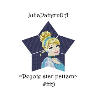 Princess Peyote Star Pattern PDF Cartoon Characters 3D Beaded Star ...