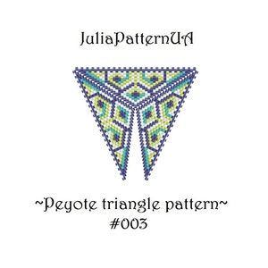 Peyote Triangle Peyote Necklace Seed Bead Patterns Peyote Pattern ...