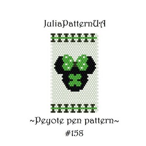 Girl Mouse Peyote Pen Cover Patterns St Patricks Day Beaded Pen Wrap ...