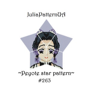Anime Characters 3D Peyote Star Pattern PDF Beaded Star Pattern DIY ...
