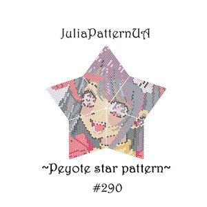 Anime Characters 3D Peyote Star Pattern PDF Idol Beaded Star Pattern ...