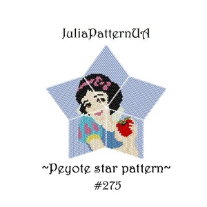 Princess With Apple 3D Peyote Star Pattern PDF Cartoon Characters ...