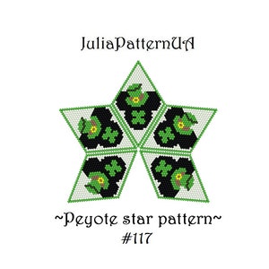 Boy Mouse 3D Peyote Star Pattern Beaded Star Pattern St Patricks Day ...