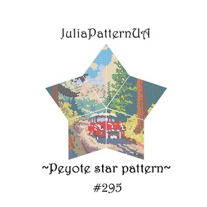 Retro Travel by Car 3D Peyote Star Pattern PDF Mountaine Road Beaded ...
