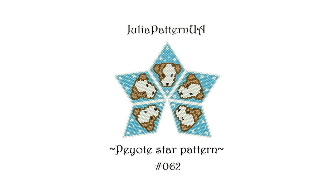 Jack Russell Terrier 3D Peyote Star Pattern PDF Dog Beaded Star Pattern ...