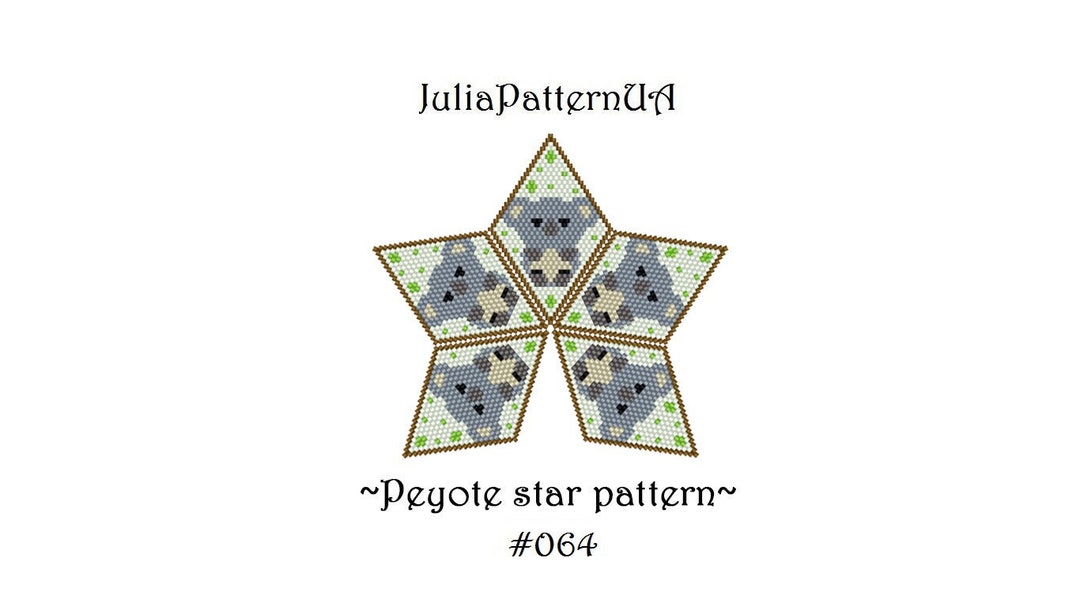 Koala 3D Peyote Star Pattern PDF Beaded Star Pattern Australian Animal ...