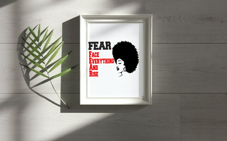 FEAR Face Everything and Rise SVG, Fear File, Inspirational Svg File ...