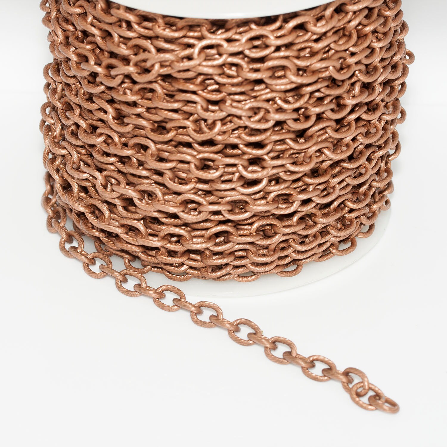 1 Meter (3.28 Ft) Cooper Plated Brass Chain 9x6mm. DIY Custom Jewelry ...