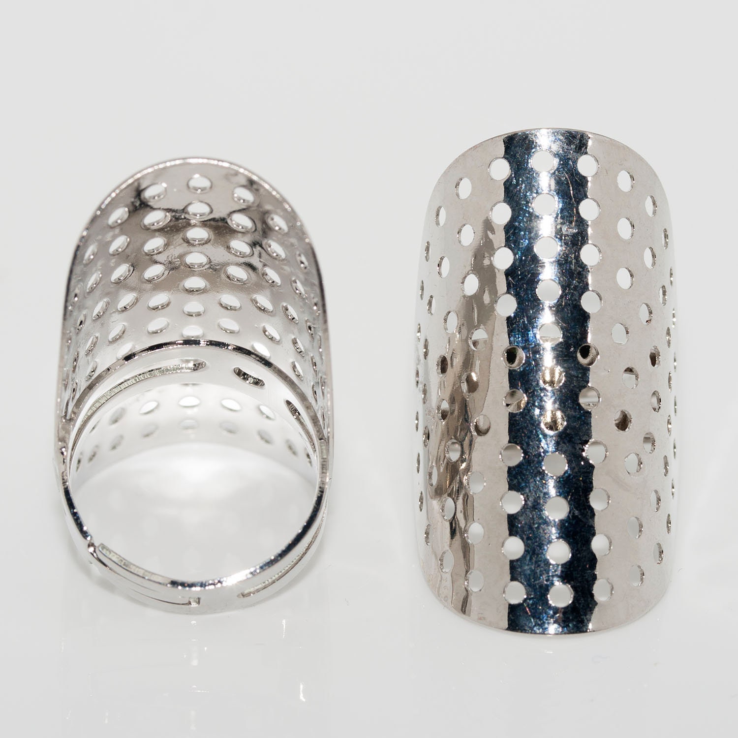 2 Pcs Brass Rhodium Plated Ring With Holes Base 35mm. Rings - Etsy