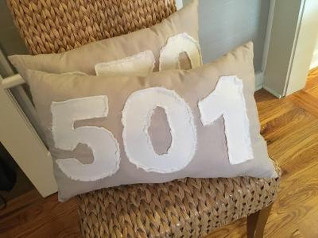 Custom Bespoke Area Code / Number Pillow Made to Order - Etsy