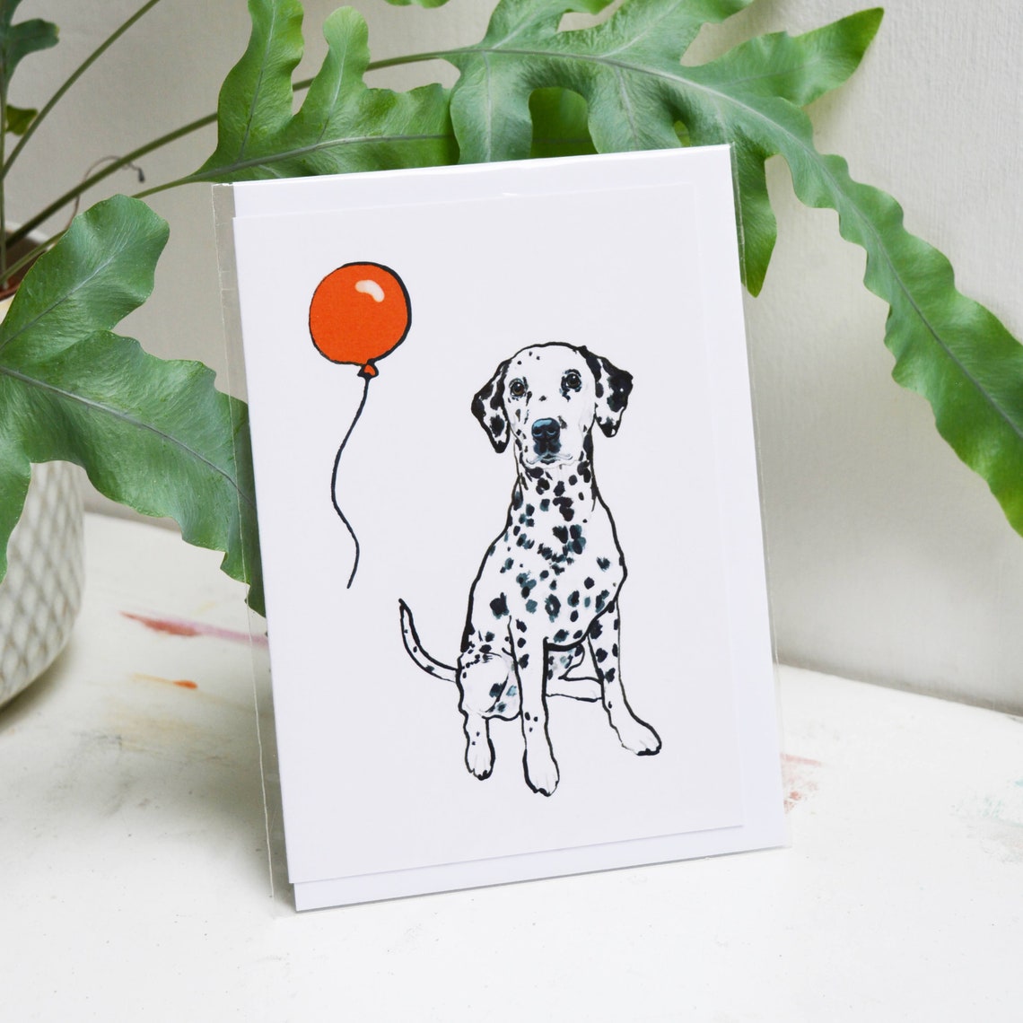 Personalised Dalmatian Card - Etsy