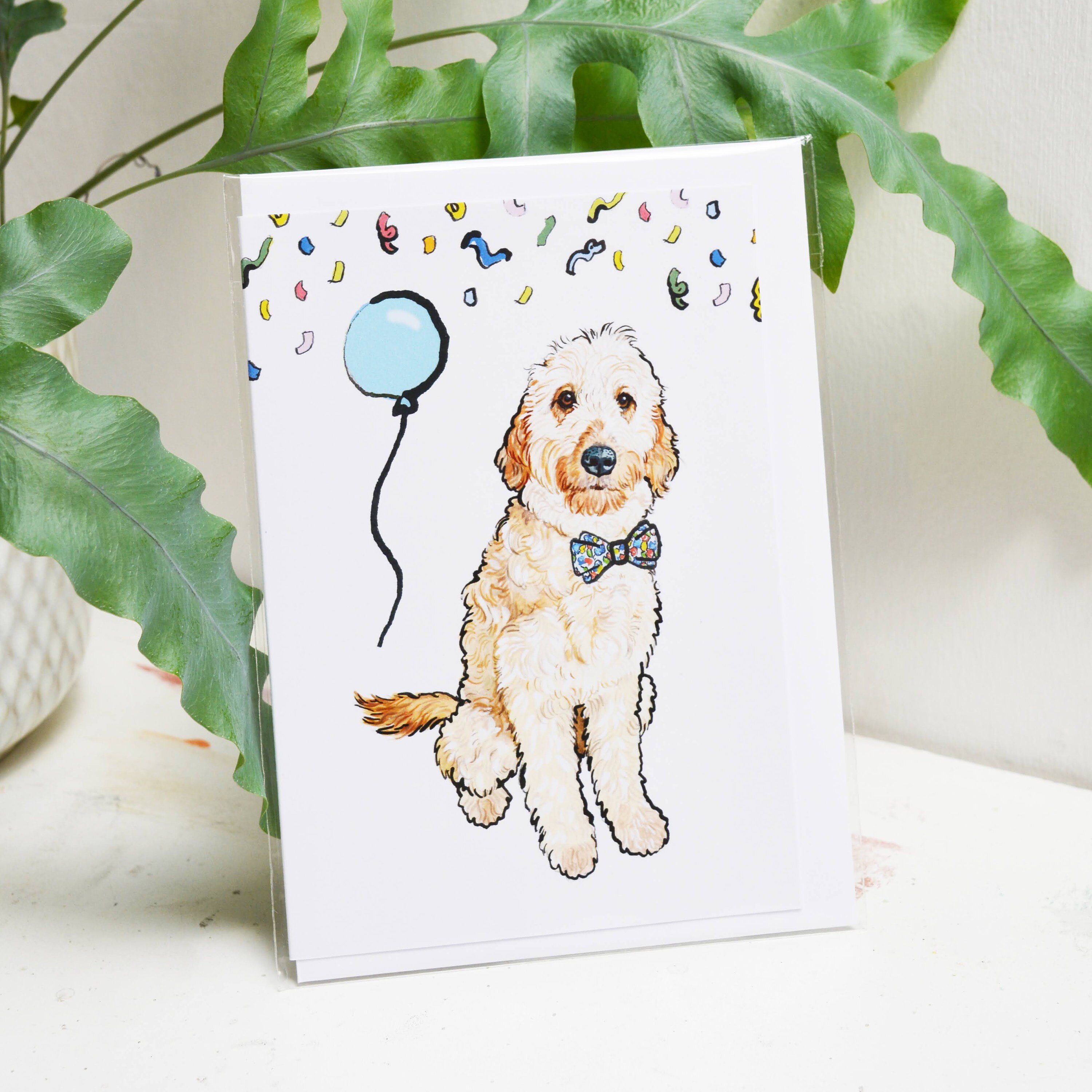 Personalised Labradoodle Card - Etsy