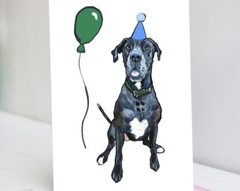 Great Dane Great Dane Card Great Dane Sympathy Card Dog - Etsy