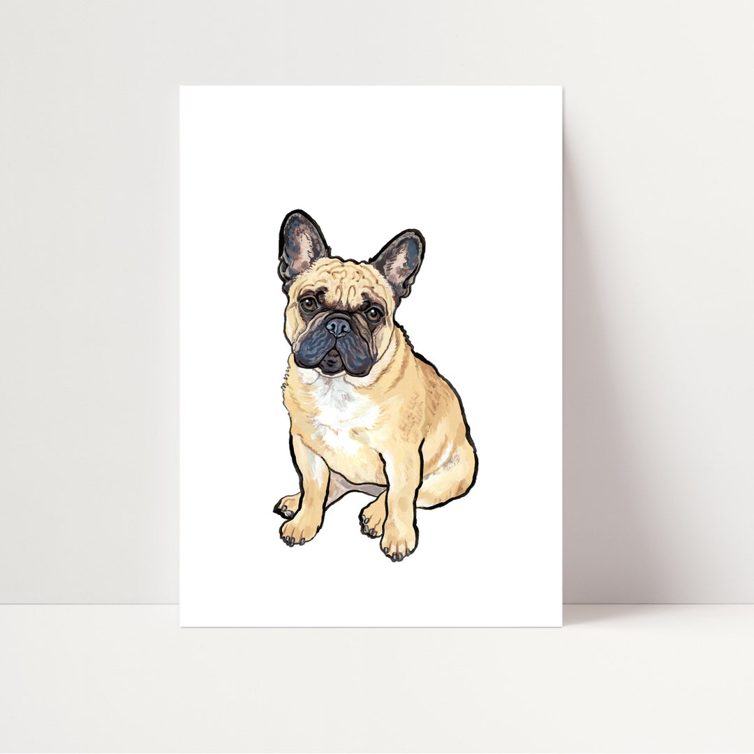 Fawn Frenchie Print | French Bulldog Wall Art - Etsy