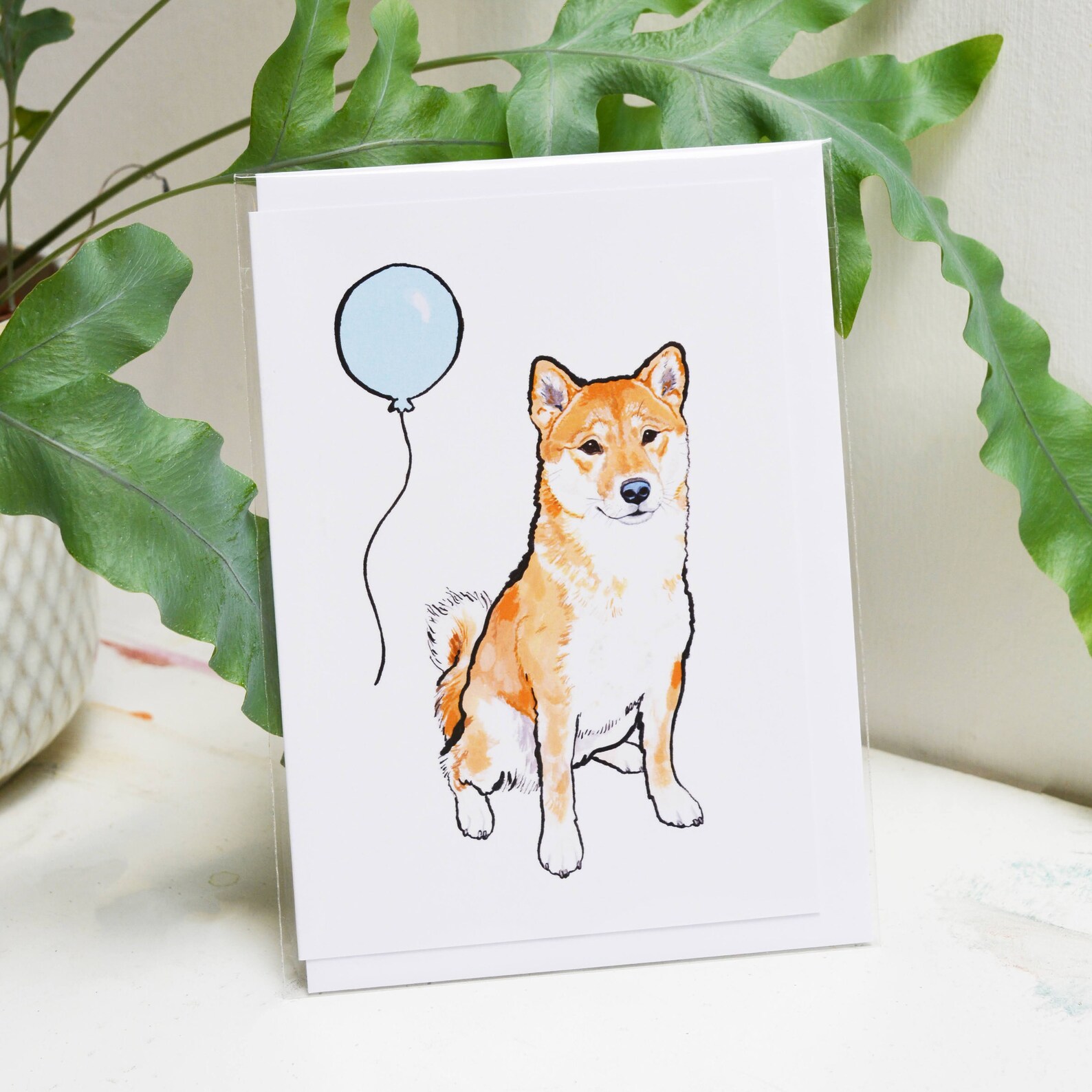 Personalised Shiba Inu Card - Etsy UK