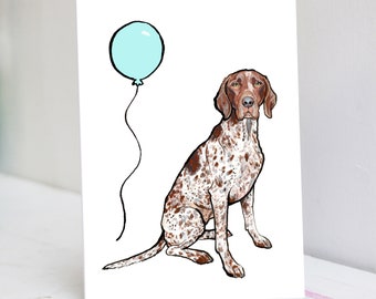 German Shorthaired Pointer, Pointer, Birthday Card, Dog Birthday Card ...