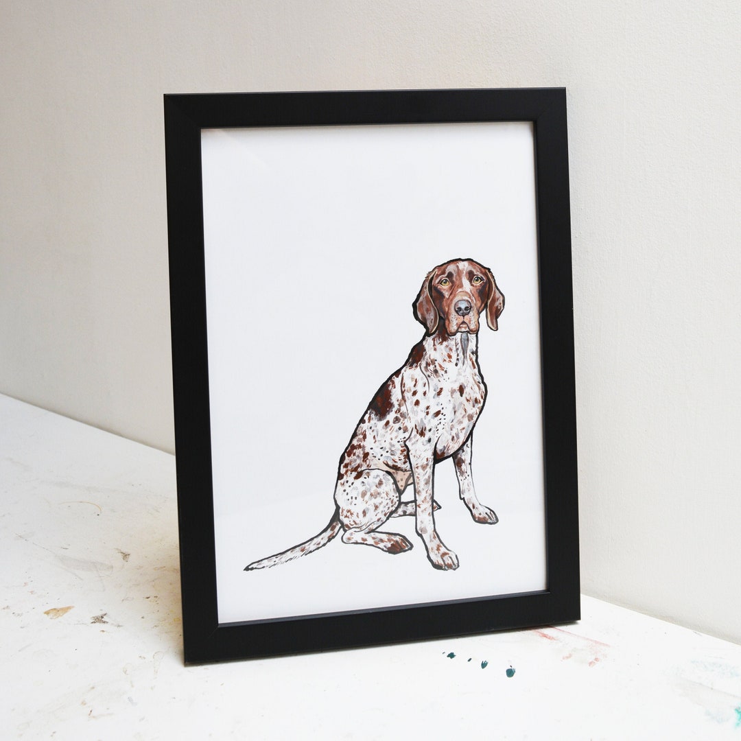 German Shorthaired Pointer Print GSP Print GSP Wall Art - Etsy