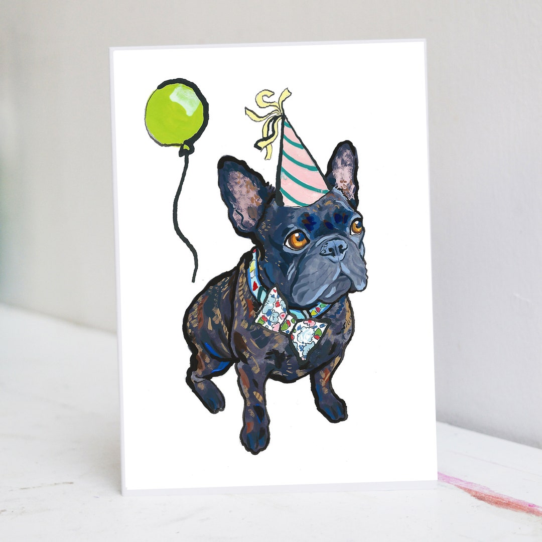 Personalised French Bulldog Card - Etsy