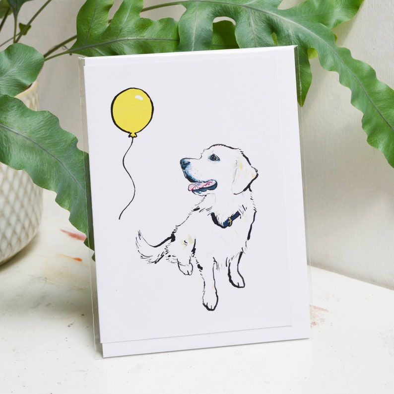 Personalised Golden Retriever Card - Etsy