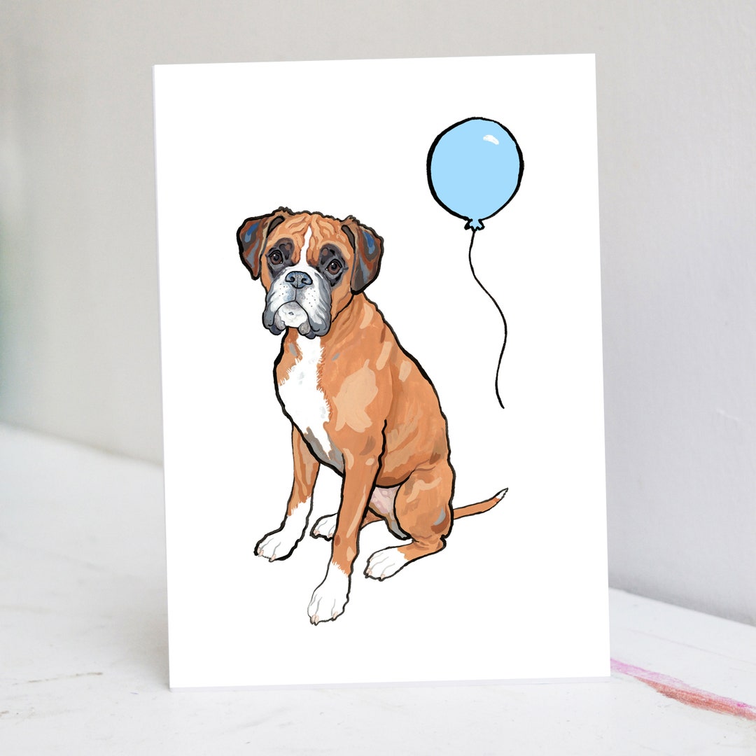 Personalised Boxer Card - Etsy