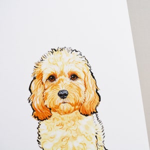 Apricot Cavapoo Print | Cavapoo Wall Art - Etsy