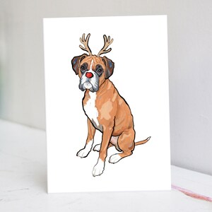 Personalised Festive Boxer Christmas Card - Etsy