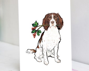 Cavapoo Christmas Card - Etsy