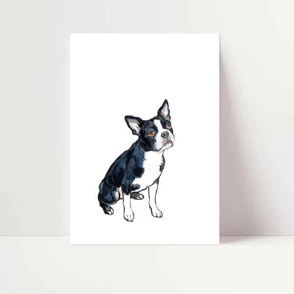 Boston Terrier Art - Etsy