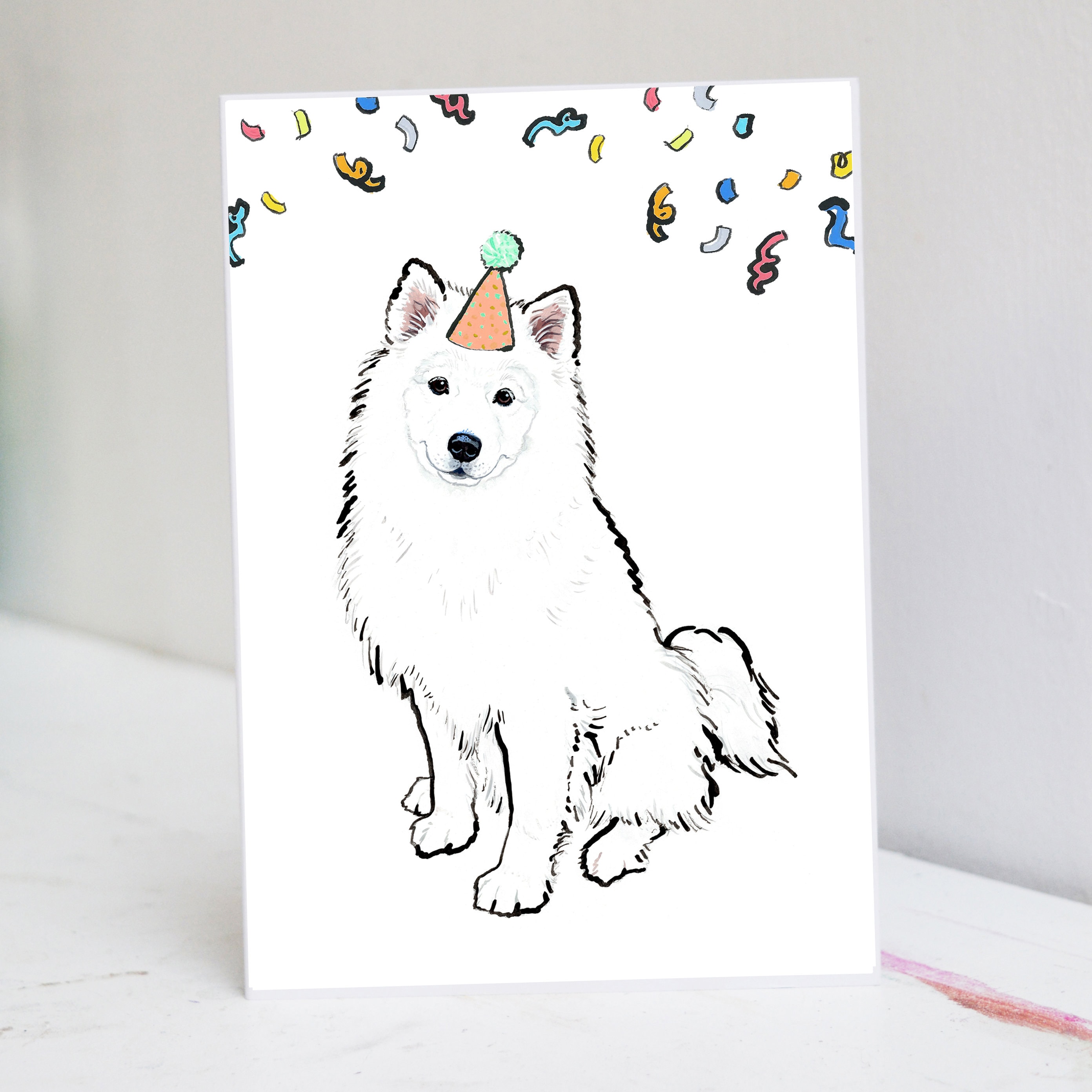Personalised Samoyed Card - Etsy UK