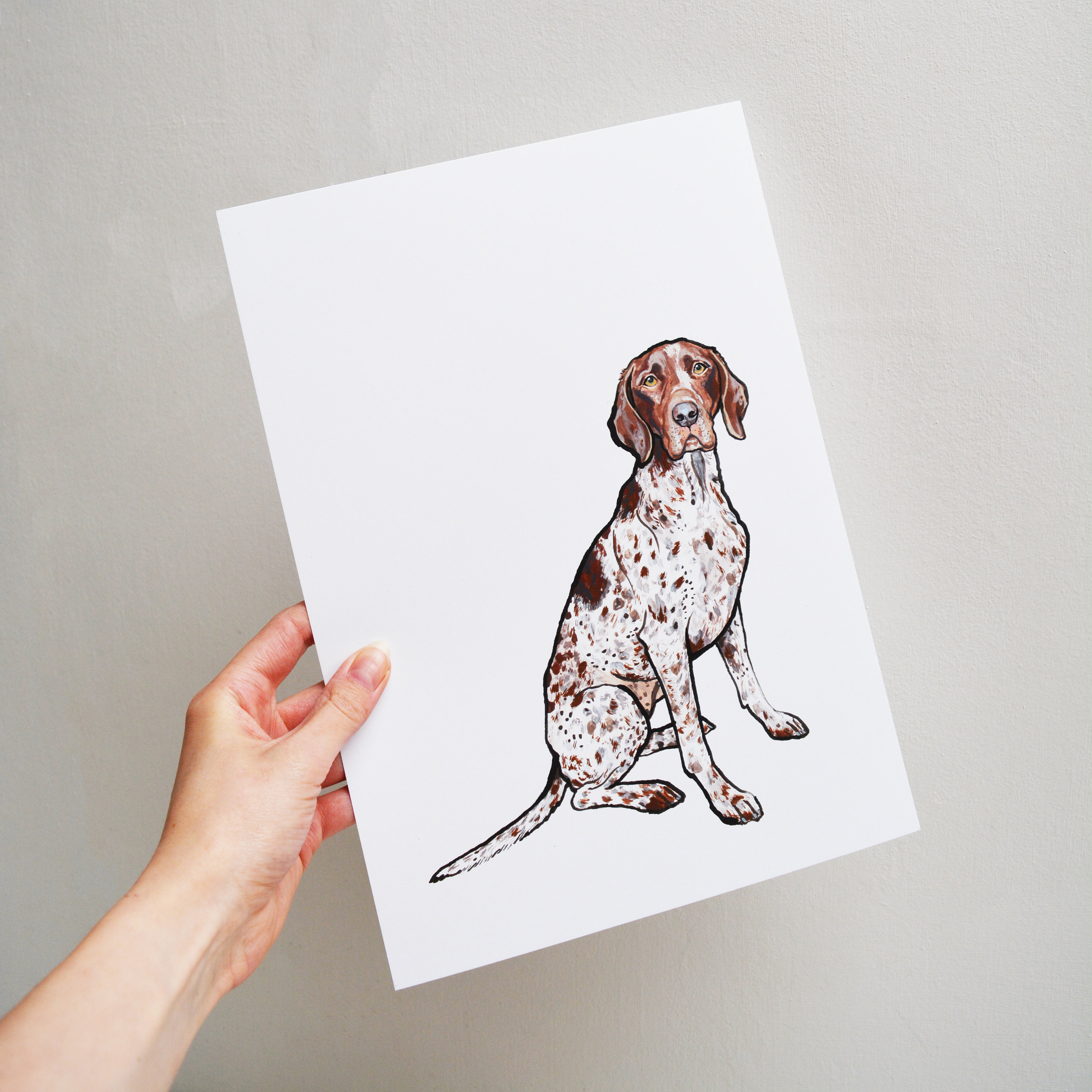 German Shorthaired Pointer Print GSP Print GSP Wall Art - Etsy