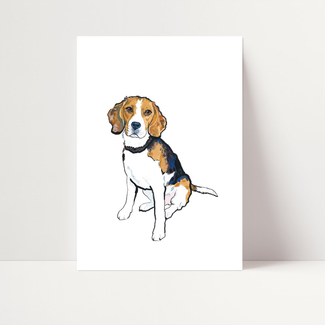 Beagle Print | Beagle Wall Art - Etsy