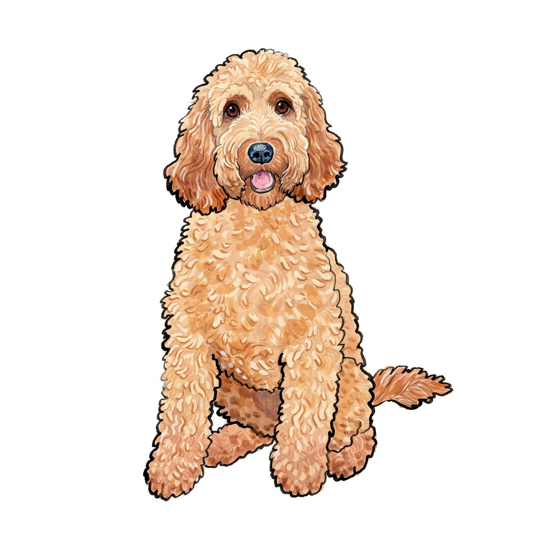 Ruby Red Cockapoo Print Cockapoo Wall Art - Etsy
