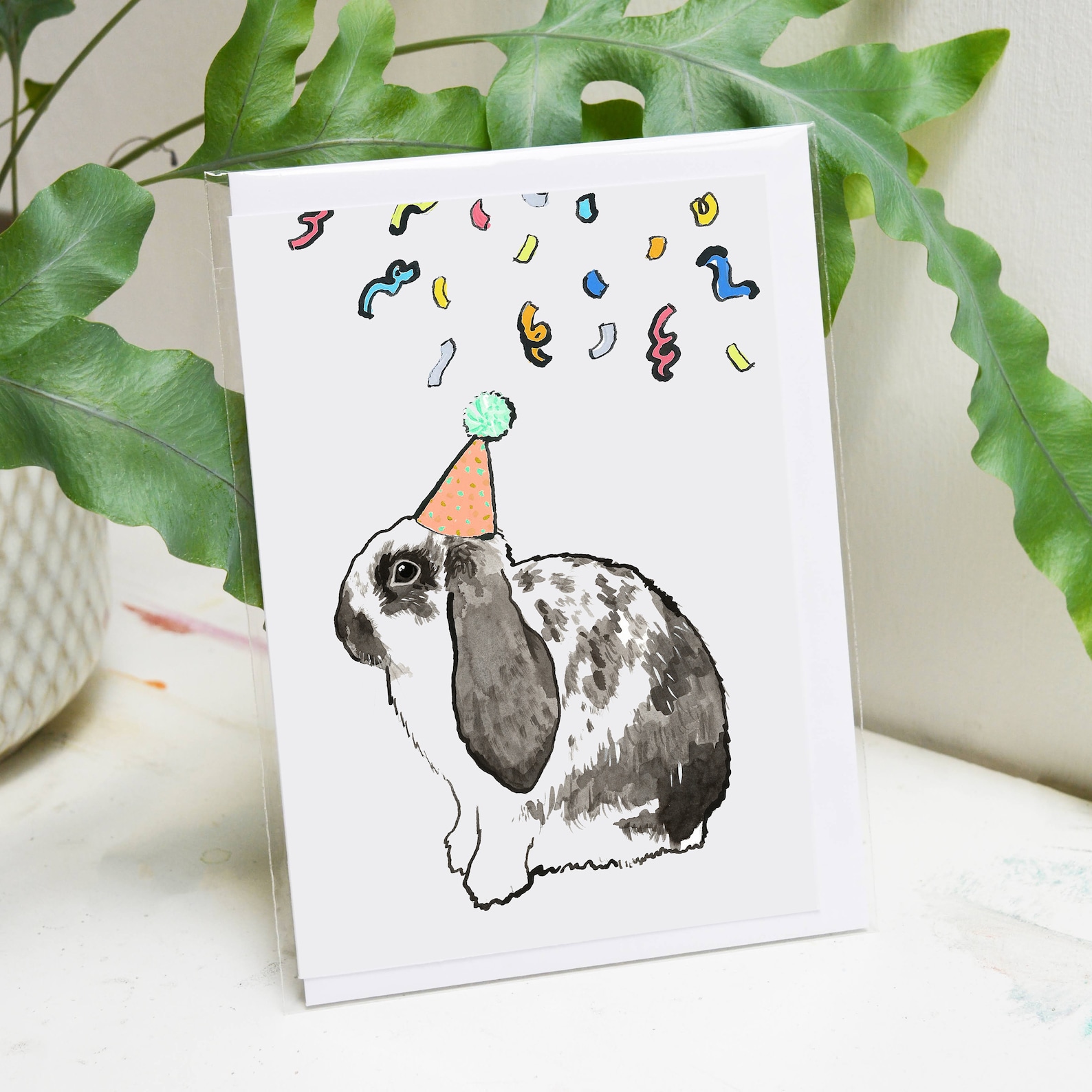 Bunny Rabbit Birthday Card Bunny Card Rabbit Card - Etsy UK