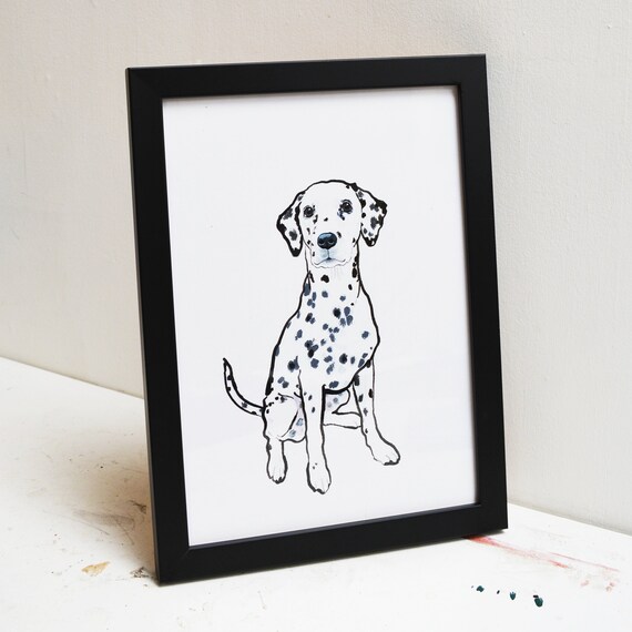 Dalmatian Wall Art Dalmatian Print Dalmatian Gift | Etsy