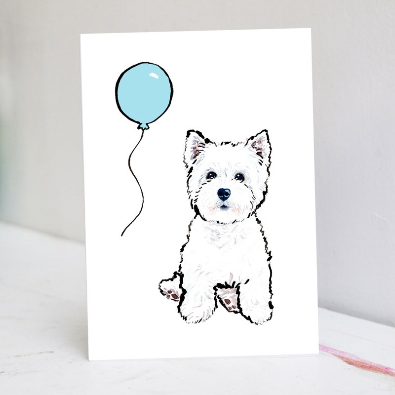 Birthday Card Westie - Etsy UK