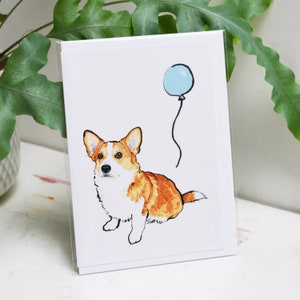 Personalised Corgi Card - Etsy