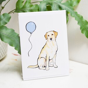 Personalised Yellow Labrador Card - Etsy