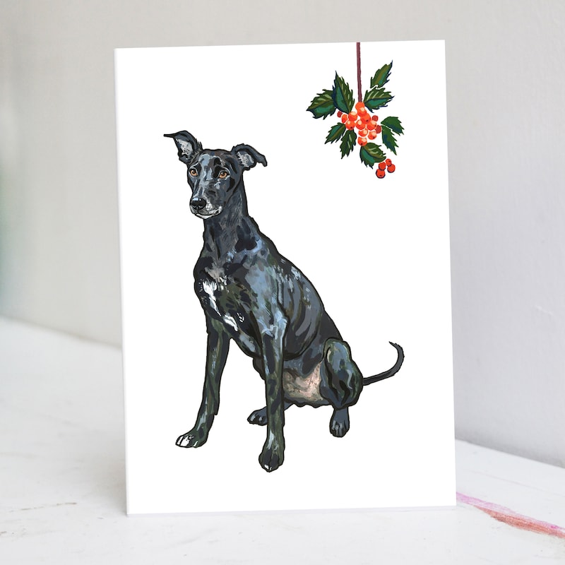 Greyhound Christmas - Etsy