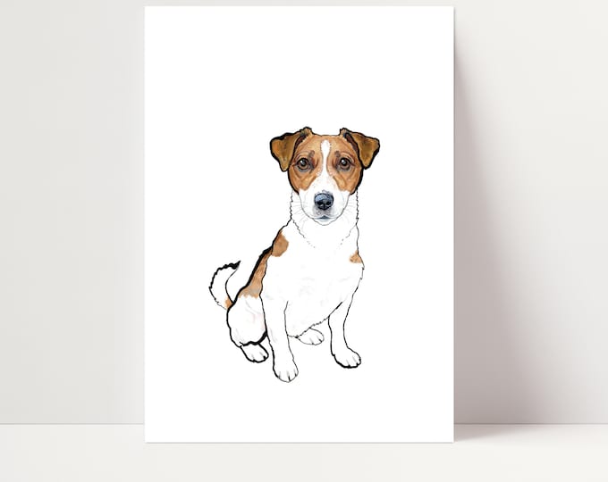 Jack Russell Print Jack Russell Wall Art - Etsy UK