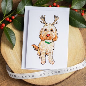 Cockapoo Christmas Card - Etsy UK