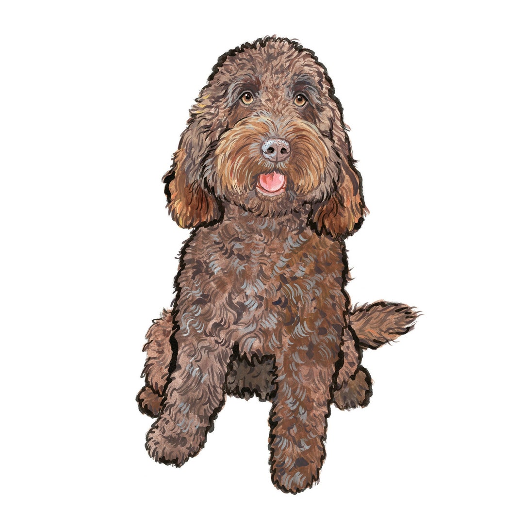 Chocolate Cockapoo Print Chocolate Cockapoo Wall Art - Etsy