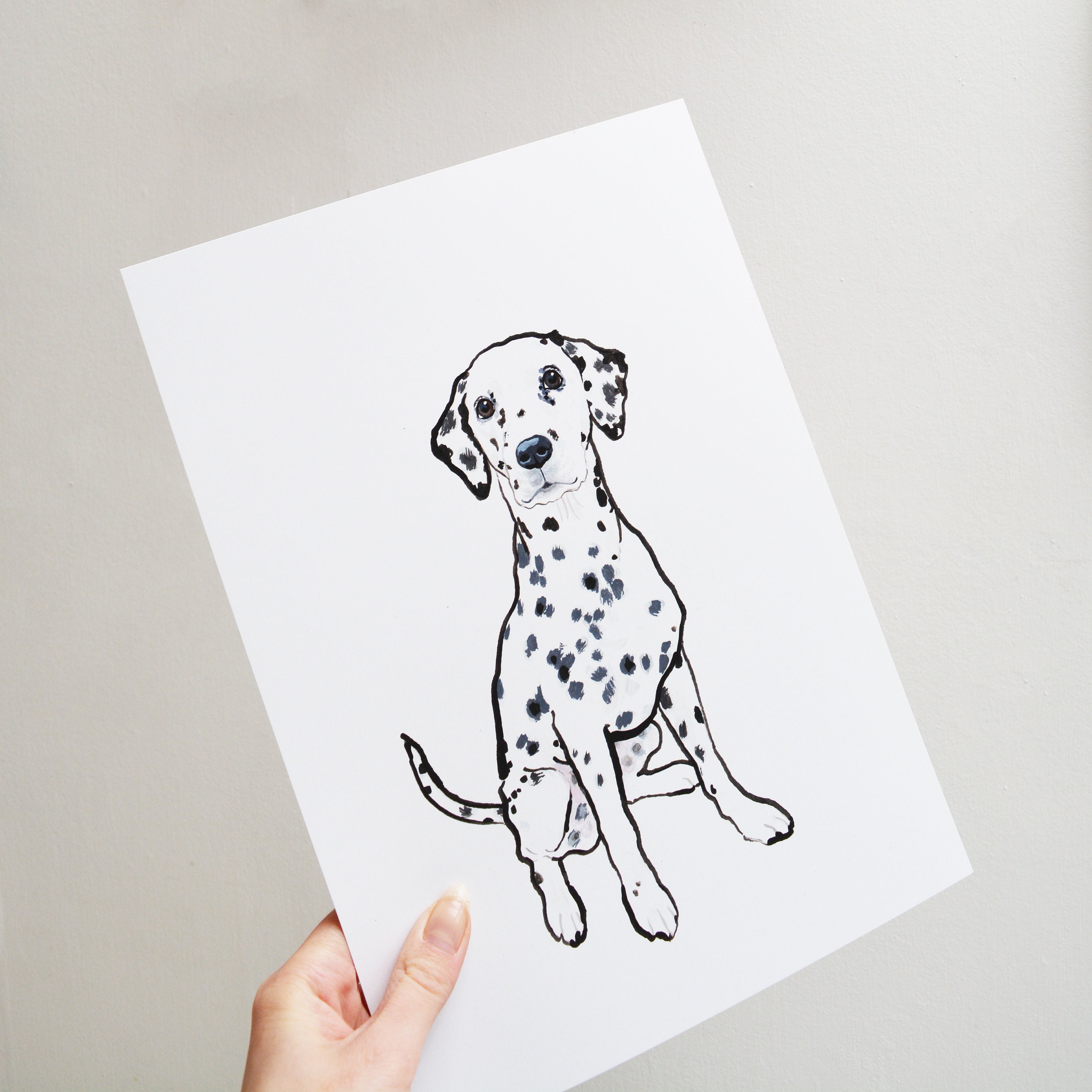 Dalmatian Wall Art | Dalmatian Print | Dalmatian Gift - Etsy