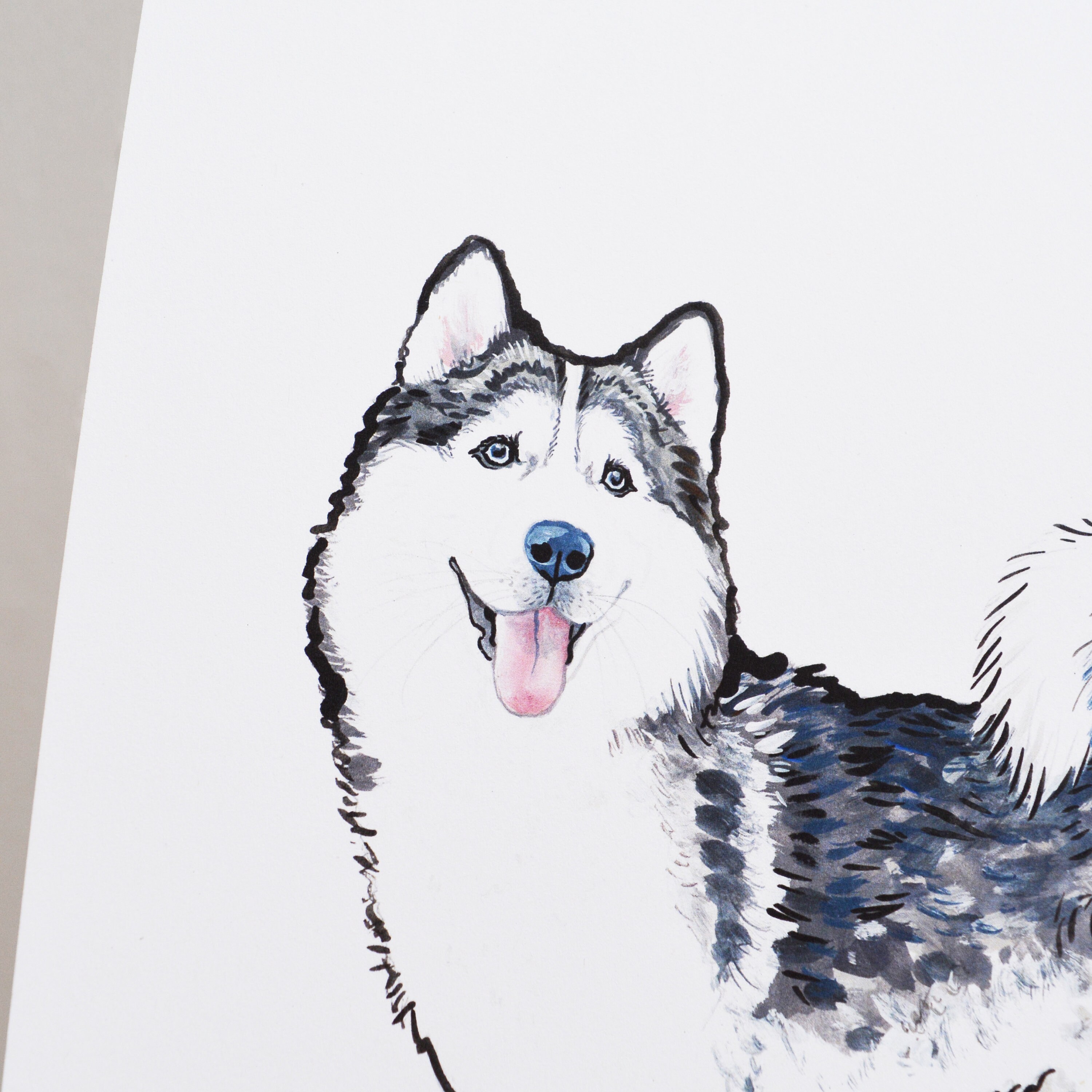 Siberian Husky Print Husky Wall Art - Etsy UK