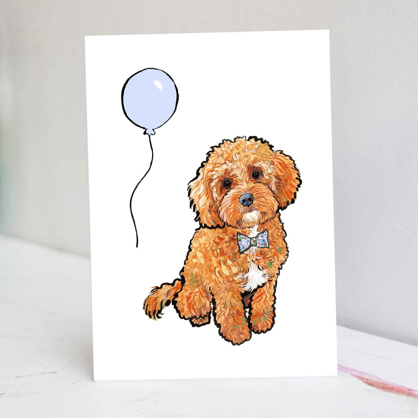 Personalised Cavapoo Card - Etsy UK