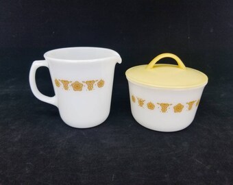 Pyrex Creamer Gold Butterfly - Etsy