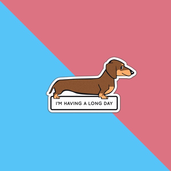 Teckel sticker - Etsy Nederland